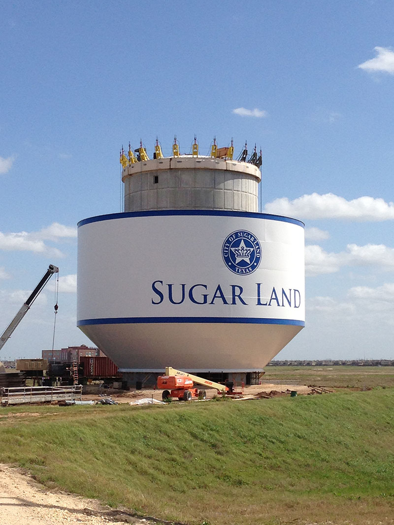 2 MG University Elevated Water Storage Tank and 24-Inch Water Line ...